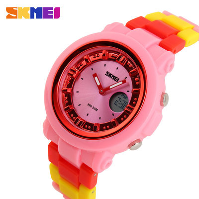 PU Leather Strap Girls Wrist Watch 50M Water Resistant With Japan Movement