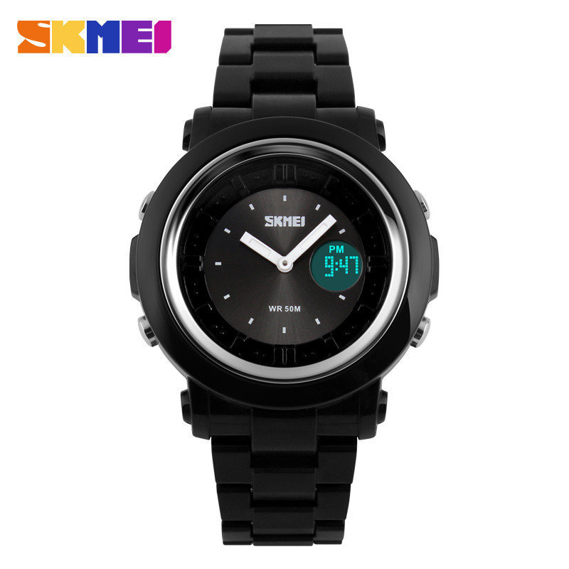Shock Resistant SKMEI Dual Time Japan Movement Digital Analog Sport Watches