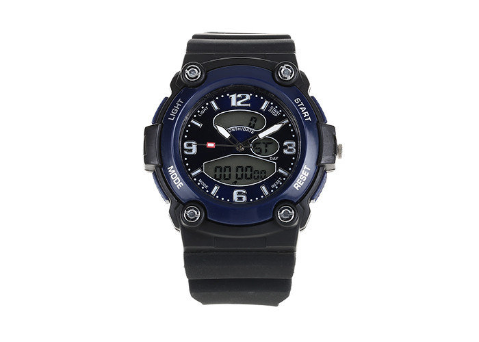 Low Key Design Waterproof Analog Digital Dual Display Multifunction Sport Watch