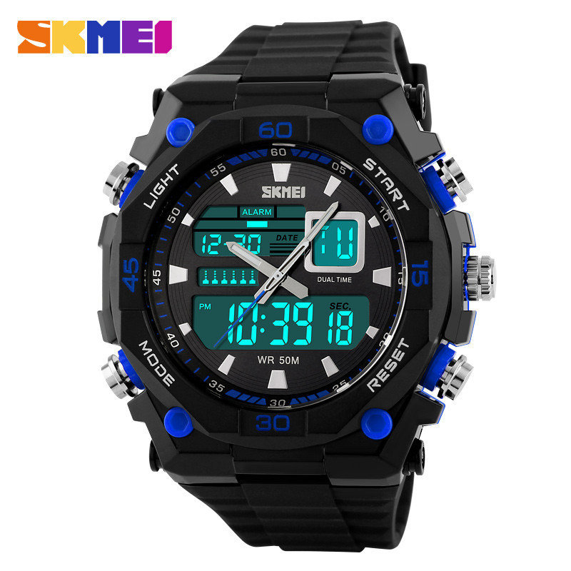 5ATM Strong And Durable Strap Multifunction Digital  Watches With 18 Months LIfe Japan Battery