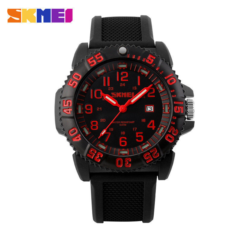 Rotatable Analog Quartz Watches PU Strap Waterproof For Unisex