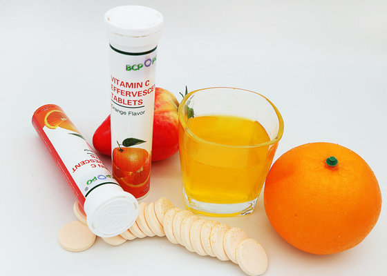 Health Supplements Natural Vitamin C Tablets / Multivitamin Effervescent Tablets