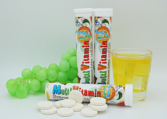 Dietary Supplement Vitamin C Fizzy Tablets , VC Effervescent Tablets For Bone Health
