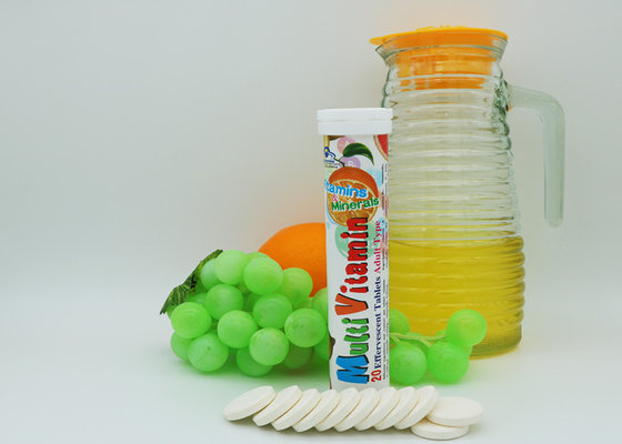 Custom Effervescent Vitamin Tablets Fruit Flavor Strengthen Immunity