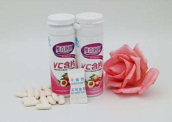 Anti Aging Vitamin C 1000mg Chewable Tablets , Vitamin C Candy Tablets For Skin Whitening