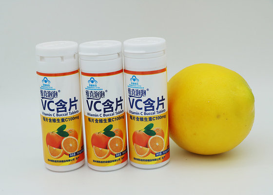 Health Vitamin C Effervescent Tablets / Chewable Complex Tablet OEM Brand