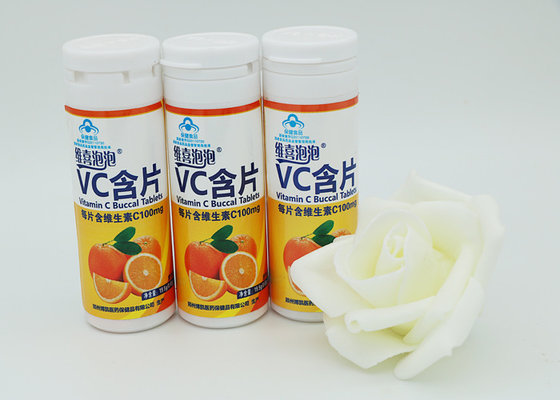 Anti Aging Vitamin C 1000mg Chewable Tablets , Vitamin C Candy Tablets For Skin Whitening