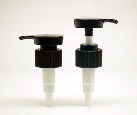 White / Black Up - Down Lock System Cosmetic Plastic Dispenser Pump For Big Bottles