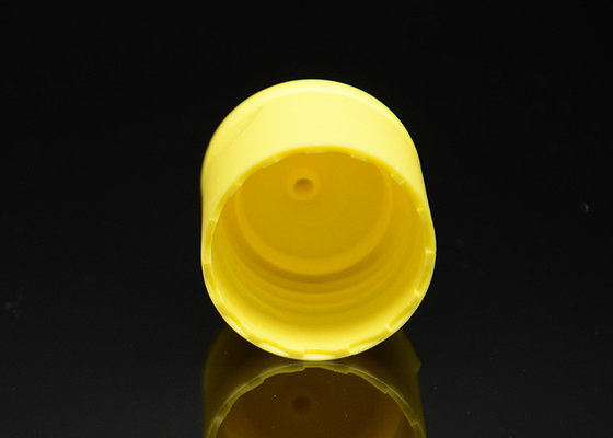 Yellow Lotion Tube Packaging cosmetic caps with hot stamp printing