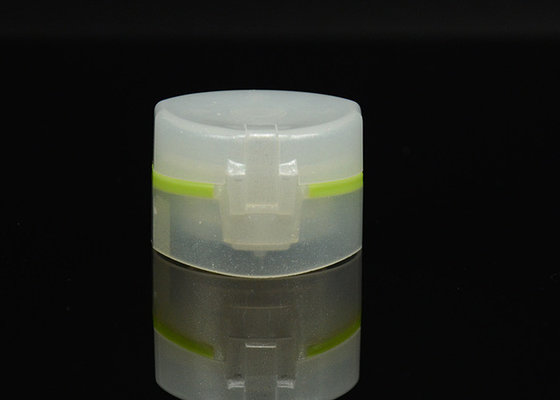 Beauty product triangle flip cosmetic bottle caps with pearly lustre