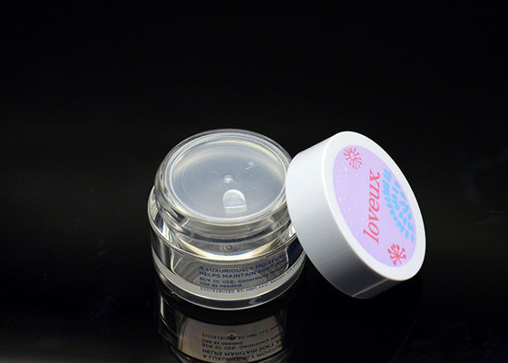 Small Plastic Cosmetic Containers , 12g Cream Jars Cosmetic Packaging