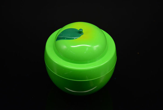 55ml Small Green Plastic Cream Jars Apple shaped Cosmetic packaging