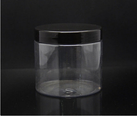 Personal Care 420g Cosmetic Cream Containers , Pet Clear Jar With Pp Caps