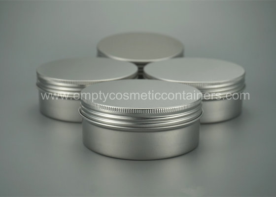 Silber bereifte die leere Aluminiumkosmetik, die recyclebares 250G verpackt