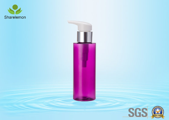 120ml Purple Plastic Pump Bottles / Plastic Bottles with Lotion Pump  Recyclable
