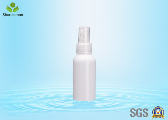 Plastic Cylinder Bottles Plastic Cosmetic Bottles with Lotion Pump 80ml White
