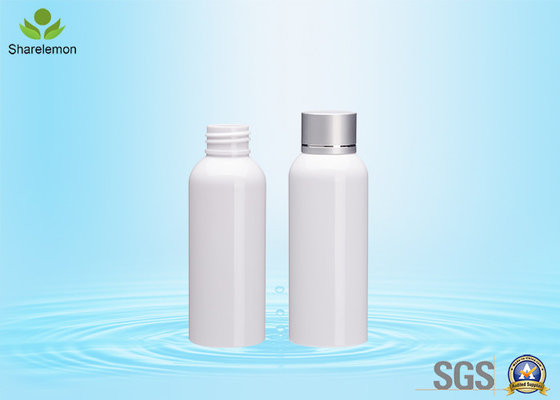 weiße Plastikflaschen des zylinder-100ml mit Pumpe für kosmetische Verpackung