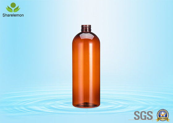 Plastikpumpflasche der bernsteinfarbigen kosmetischen Lotions-750ml für Haushalts-Shampoo
