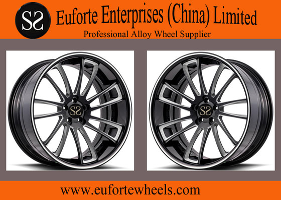 Susha Wheels-19" 20" 21" 22" Forged Wheels Black Milling Windows Blue Coating
