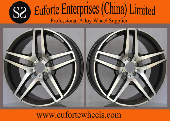 18" 19" And 20"  E Class Black Machined Faced Alloy Wheels VIA For E Grade