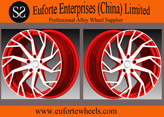 SS wheels - 54.1 mm - 74.1 mm CB 1-piece Forged Aluminum Alloy Wheels Concave Blue Machine Face