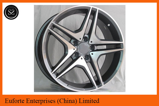Benz C63 Gunmetal Machined Face 18 Inch 19 Inch 20 Inch OEM Replica Wheels