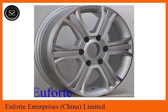 16inch 6 Spoke 4 x 4 Off Road Wheels 6 x 130 Silver Machine Face SUV