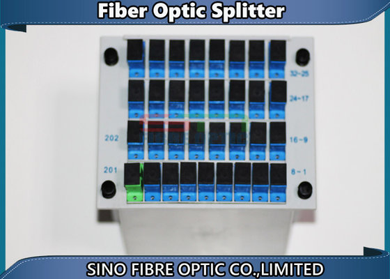 LGX Cassette Fiber Optic Splitter 1x8 SC APC Connector 1260nm - 1650nm Operating Wavelength
