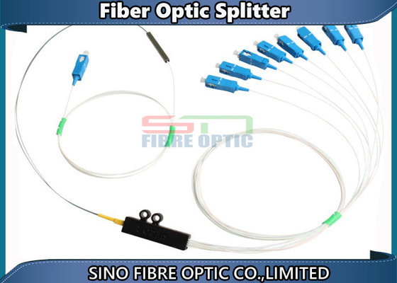 Stainless Steel Tube Fiber Optic Splicing FC / SC / ST Fanout PLC Optical Splitter