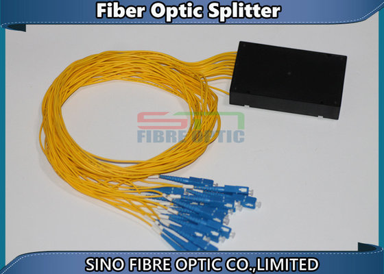 1x64 Single Mode Fiber Splitter Coupler ABS Box PLC Splitter for Patch Panel