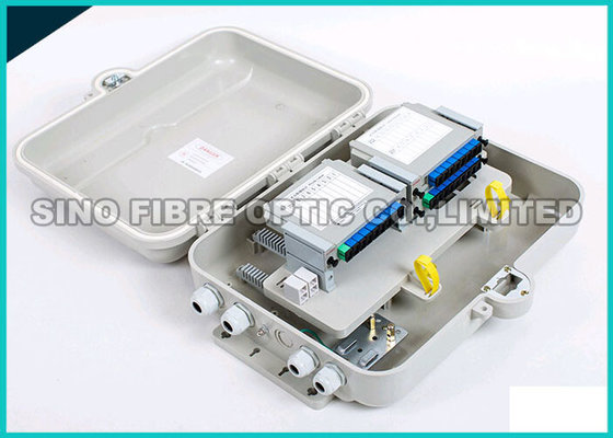 0.75Kg Double Layer Fiber Optic Distribution Box 12 Simplex Drop Outside