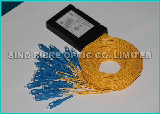 2.0mm Pigtailed Fiber Optic PLC Splitter 1x32 Module SC APC Fanout Cassette