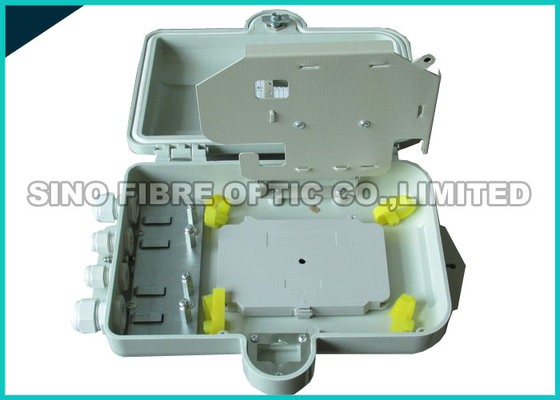 ABS Plastic White Fiber Optic Distribution Unit 2 Cores FTTH Assemblied