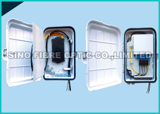 ABS Plastic White Fiber Optic Distribution Unit 2 Cores FTTH Assemblied