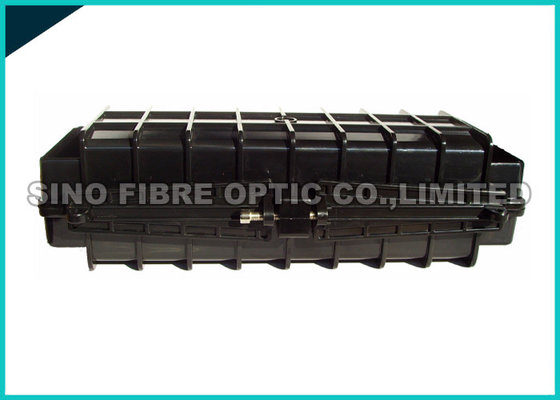 Black 12 Drops Fiber Optic Closure Mechanical Sealing Dome Structure