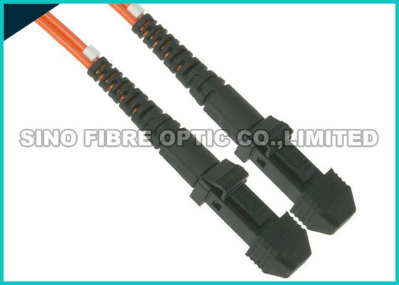 2 Cores MTRJ - MTRJ Patch Cable Fiber Optic Yellow Zipcord Jacket PC Polishing