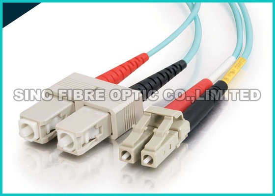 Bend Insensitive Multimode Fiber Optic Patch Cables LC - SC 2.0mm for Telecommunication
