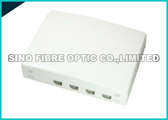 Plug - in Fiber Optic 4 Cores Termination Wall Box SC Simplex Adapter