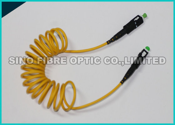 Bend Safe Curly Single Mode Fiber Patch Cord SC Connector 3.0mm Cable Diameter