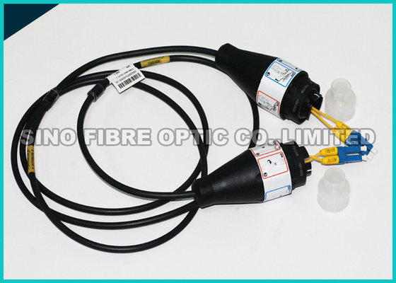 Waterproof Fiber Optic Assembly 5.0mm ODC Plug Cable 2 Cores Brass Housing