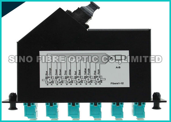 MTP / MPO Black LGX Fiber Panel Modular Cassette 24 Cores LC Duplex Connector