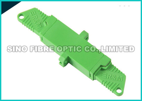 High Precision Alignment Fiber Optic Adapter E2000 APC Green 0.15 dB Insertion Loss