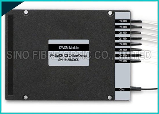 8 Channel Fiber Optic Splitter Dual Fiber DWDM Mux Demux LC UPC Assembly