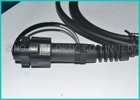 PEI Black ODVA LC Armored Duplex 5.0mm Cable Fiber Optic Assembly