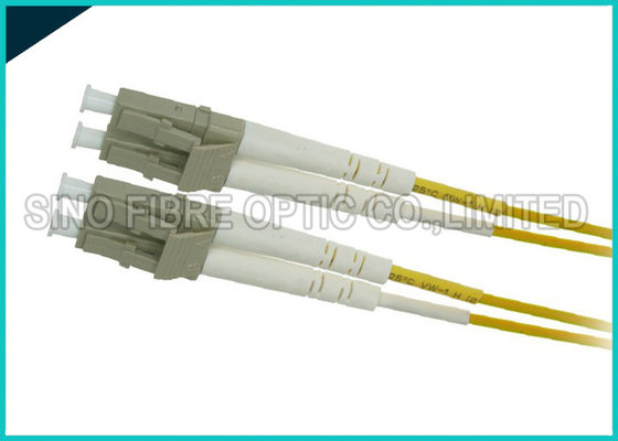 Yellow 3.0mm Fiber Optic LC to LC Zipcord Singlemode SMF Patch Lead Assembly