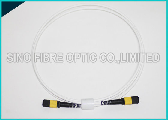 5.0mm 24 Cores 100gb Fiber Cable , MPO to MPO Trunk Aqua Om3 Fiber Cable