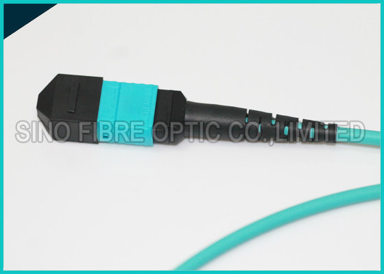 Fiber MPO MTP Optic MM OM3 Patch Cable 40 Gbps Protocol 12 f.o. MT Ferrule Contact