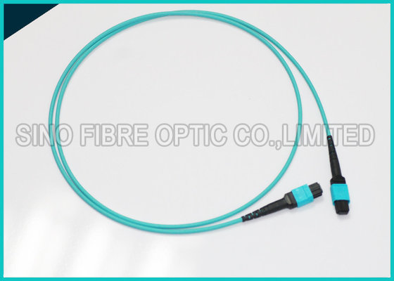 100Gbps 24F MPO Fiber Optic Cable OM3 Trunk Polarity Straight A Cable