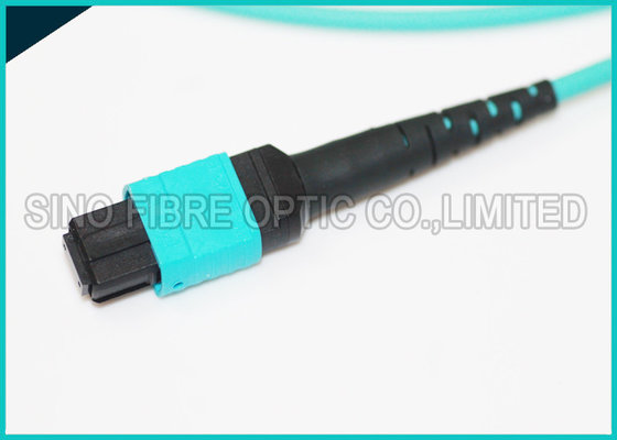 100Gbps 24 Cores MPO Mating Fiber Parallel Optics Multimode OM3 Trunk Polarity B Cable