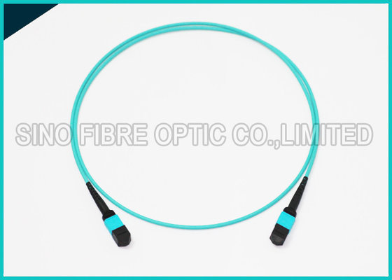 100Gbps 24 Cores MPO Fiber Optic Cable OM4 Non-pinned Fibre Optical Plenum Jacket Jumper